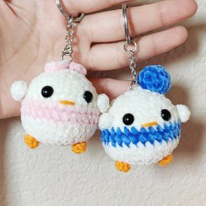 Handmade | Toys | Pair Of Handmade Amigurumi Crochet Duck Keychains ...